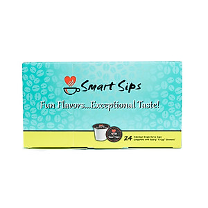 Smart Sips, French Vanilla Cappuccino | Gourmet Cappuccino Pods | For Keurig K-cup Brewing Machines | 24 Count | Rich & Flavorful
