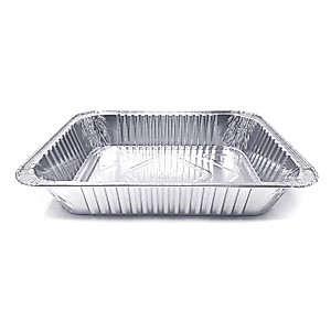 (30 Pack) Premium Lasagna Pans 14" x 10" x 3” Heavy Duty l Disposable Aluminum Foil for Roasting Turkey, Baking, or Cooking