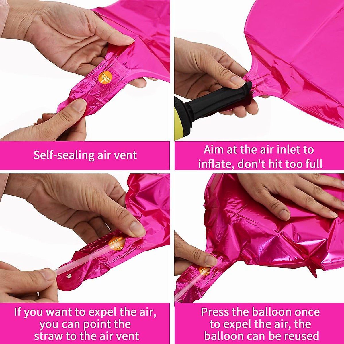 TONIFUL 40 Inch Hot Pink Large Numbers Balloon 0-9 Birthday Party Decorations,Foil Mylar Big Number 9 Balloon Digital 9 for Birthday Party,Wedding, Bridal Shower,Engagement,Graduations,Anniversary