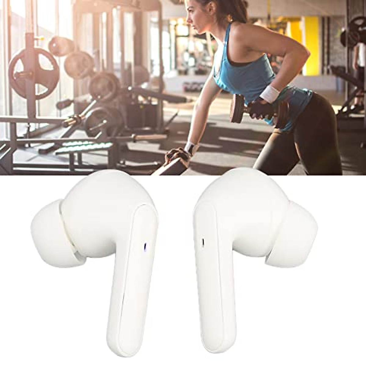 Wireless Earbuds Headphones, Portable Earbuds with LED Power Display, Noise Cancelling HiFi Stereo Wireless Earphones, for Sport, Working