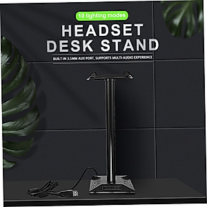 Parliky 7pcs Headphone Stand Aluminum Alloy Desk Accessories