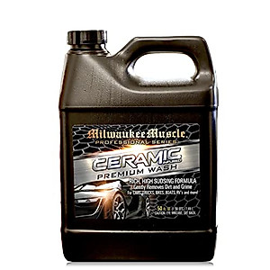 Milwaukee Muscle Car Wash - Includes One, 50 Fl Oz Bottles of Professional Ceramic Car Wash Soap - Car Cleaner for Auto, Cars, Motorcycles, RV's and Boats - pH Neutral Formula - Rejuvenates Paint and Ceramic Coating for Cars