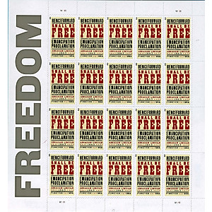 Freedom, Emancipation Proclamation (Sheet of 20) First-Class Mail Forever Postage Stamps 2013 Scott #4721