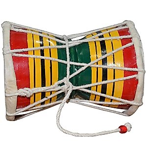 Pam Herbals Handmade Kids Damroo Shiva Damru Drums Musical Damaru Musical Instrument