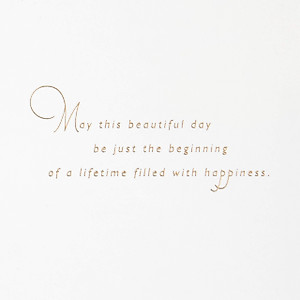 Hallmark Signature Wedding Card (Just the Beginning)