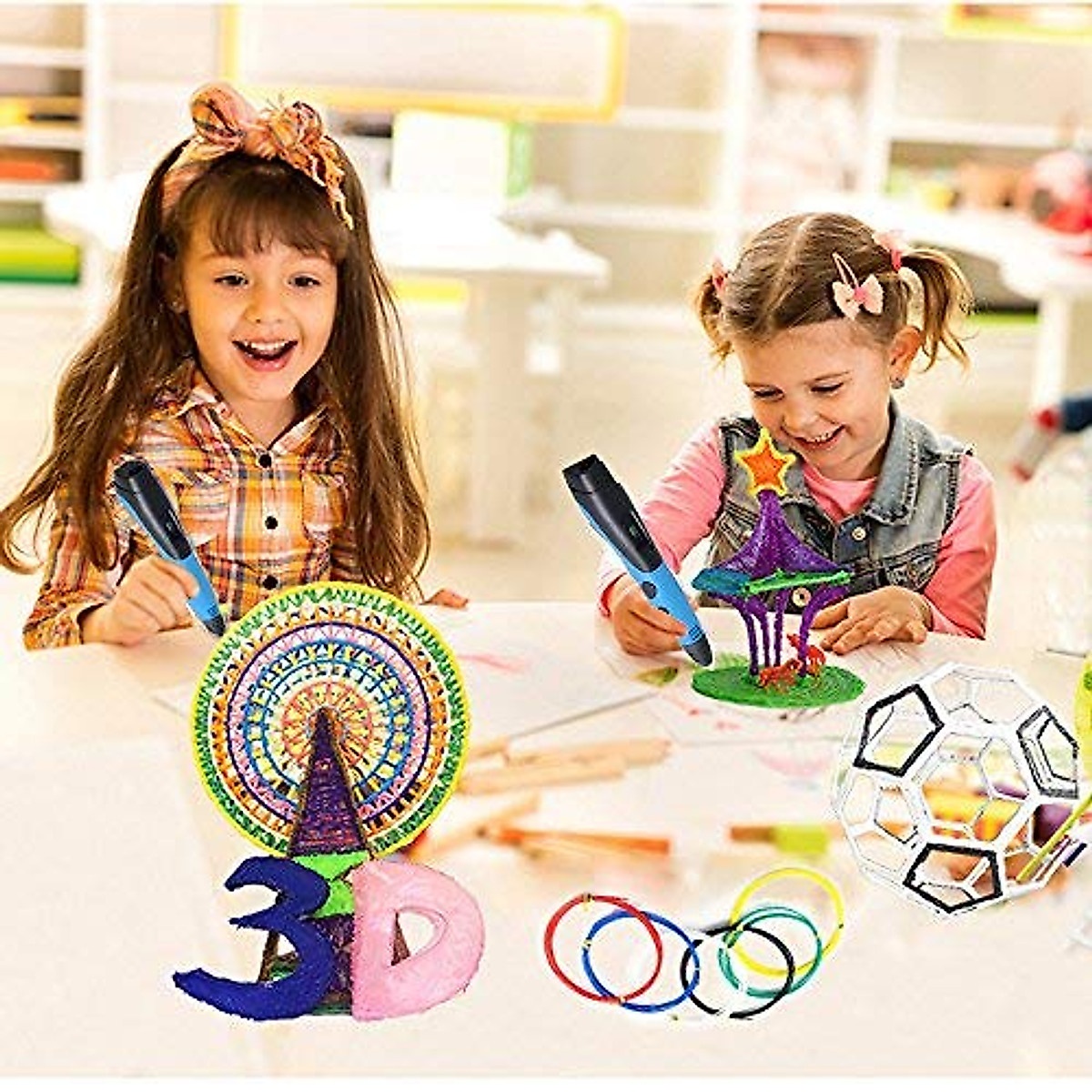 3D Pen Filament Refills(20 Colors,10 Feet Each) Total 200 Feet,PLA Filament 1.75mm,PLA 3D Printing Pen Filament 3D Pen For Kids,No Stuck, Non-toxic and Odorless,Not Fit for 3Doodler Pen