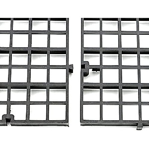ALEGI 12 Pcs Aquarium Fish Tank Divider Plastic Egg Crate Aquarium Filter Bottom Tray Grid Isolation Board Partition Net Pane Separator (L 12pcs Black)