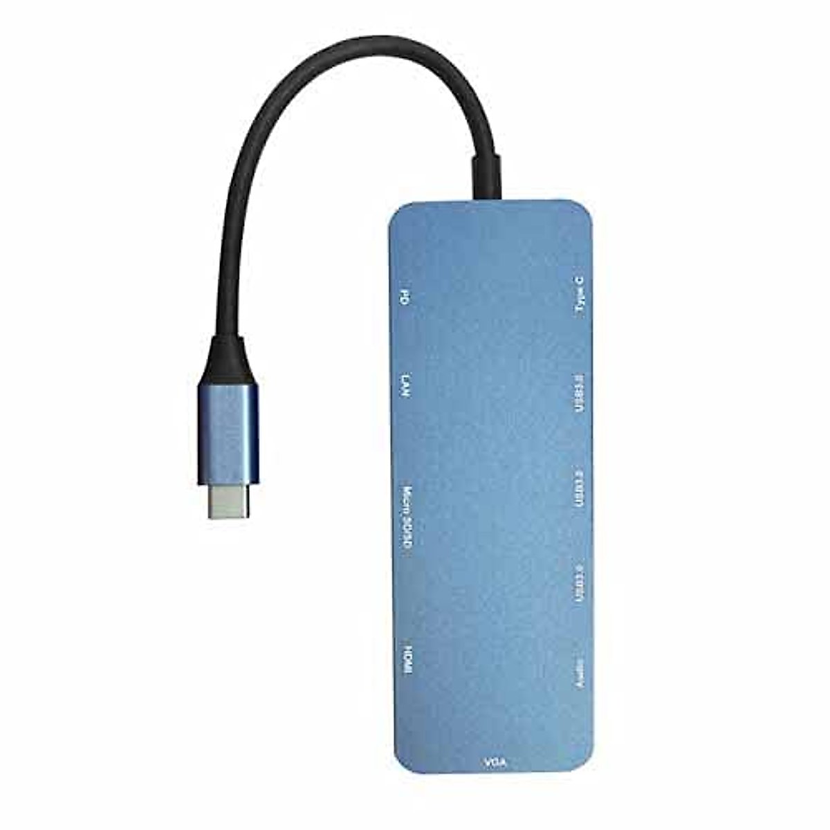 Reader Media Techno L-CH11 Lazos Type-C Converter Adapter, 11-in-1, Silver