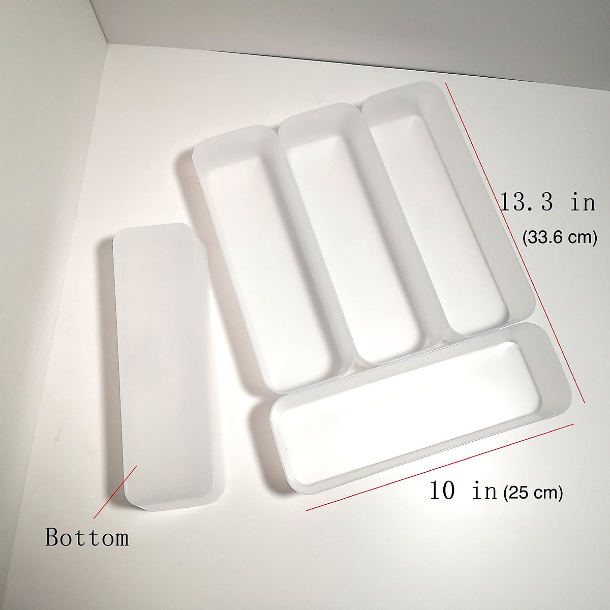 Silverware Organizer small Cutlery Organizer Set Kitchen Drawer Tray Flatware Utensil Holder in small Drawer Divider Storage for Spoons Forks Box Organization