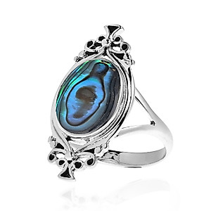 AeraVida Elegant Wedding Rings For Women | Casual Comfort Fit Silver Rings for Women | Gift for Daughter | Sterling Silver Rings Sizes (9)