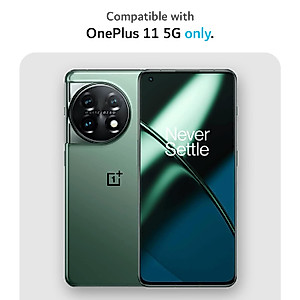 TUDIA DualShield Grip Designed for OnePlus 11 Case 5G (2023), [MergeGrip] Dual Layer Shockproof Slim Military Grade Non-Slip Tough Heavy Duty Protective Phone Case Cover - Gray