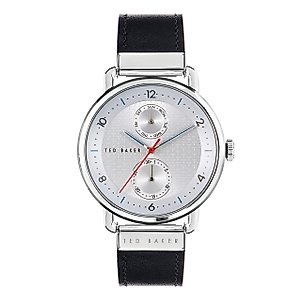 Ted Baker Brixam Men's Black Leather Strap Watch (Model: BKPBXF0019I)