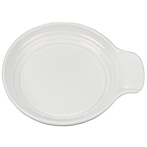 Le Creuset Signature Stoneware Spoon Rest, 6 Inches, White