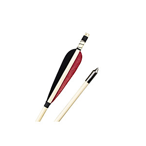 TTFLY FLETCHING 32 Inch Wooden Arrows Practice Hunting Targeting Wood Arrow Parabolic Turkey Feathers Archery for Recurve Longbow