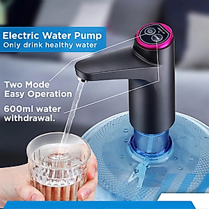 Blu Water - Automatic Water Dispenser for Universal 3-5 Gallon Jug - USB Charging Electric Water Pump Convenient and Portable Water Bottle Dispenser