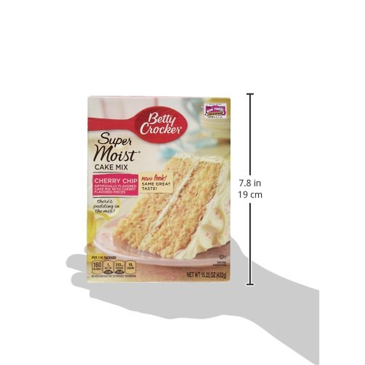 Betty Crocker Super Moist Cake Mix-Cherry Chip-15.25 Oz,2 Pack