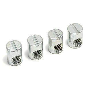 ReplacementScrews Cross Dowel Barrel Nuts Compatible with IKEA Part 100514 (SUNDVIK, MYDAL, HASSELVIKA) (Pack of 4)