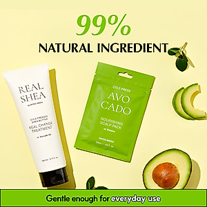 "RATED GREEN Cold Brew Avocado Nourishing Scalp Pack w/Banana, 1.69 Fl. Oz Deep Conditioning, Hydrating Hair Mask for Dry Damaged Hair, Pack of 5"