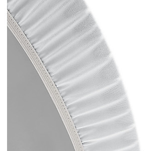 VBTGVE Round Fitted Paisleytablecloth, Paisley Pattern Floral Design with Leaves, Elastic Edge, Suitable for Dining Tables, self-Service Parties and Camping, Fit for 44" Table, Orange Green