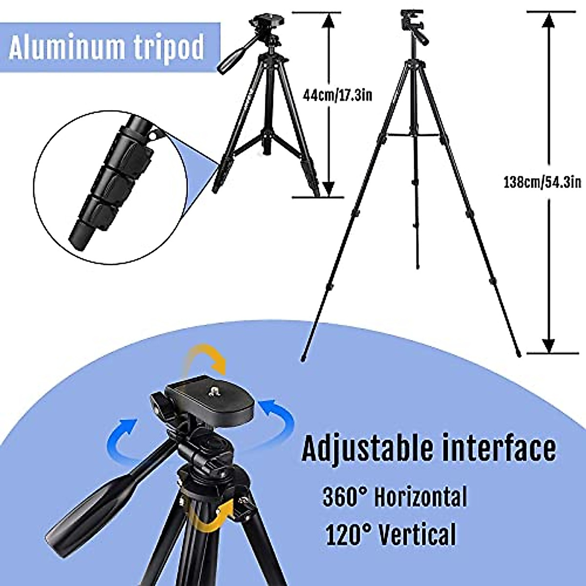 SVBONY SV501P Telescope,70mm Aperture 400mm AZ Mount RefractorTelescope for Kids Beginners Travel with Backpack, Phone Adapter and Barlow Lens