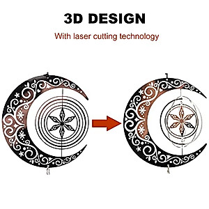 Saododku Wind Chimes for Outside as Gifts, 20 Inch Memorial Wind Chimes with Unique Star Moon Design, Sympathy Wind Chimes Outdoor Clearance as Gratitude/Appreciation/Thank You Gifts