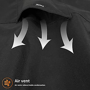 Fire Pit Cover - Heavy Duty Square Fire Pit Table Cover, Patio Fire Bowl Cover for Outdoor Waterproof Dustproof Windproof and Anti UV - 32 x 32 inch