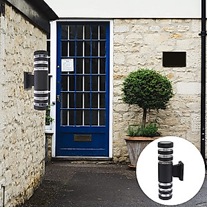 balacoo 1pc Outdoor Wall Light Villa Led Light Yard Led Light Led Corridor Light Yard Wall Lamp Garden Wall Light Double Head Wall Light Waterproof Courtyard Light Outdoor Light