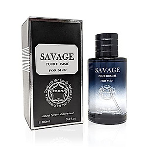 META-BOSEM Savage Extrait De Parfum Natural Spray Cologne for Men, Wonderful Fragrance Gift, Masculine Scent, for all Skin Types, 3.4 Fluid Ounce/100 Ml