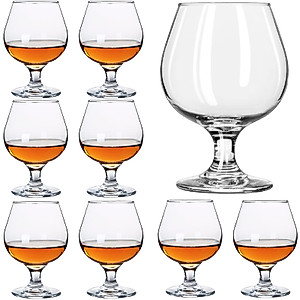 Srgeilzati Snifters 3.5oz Shot Glasses Set of 8 Cute Brandy Cognac Glasses 100ml (100ml | 3.5 floz)