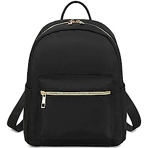 Women Girls Mini Backpack Teens Cute Small Backpack Purse Casual Travel School Bag (Black)