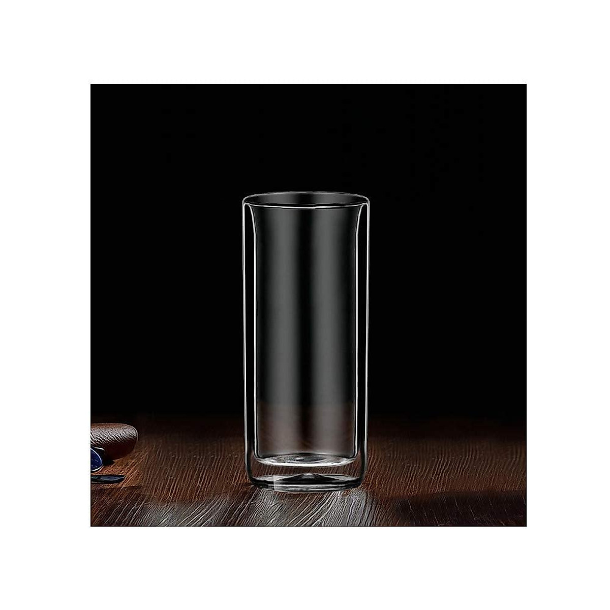Sun's Tea (Set of 4) Strong Double Wall Glasses - 16oz Highball Beer Glasses and 9oz Old Fashioned Whiskey Glasses (Borosilicate Glass, Not Plastic)