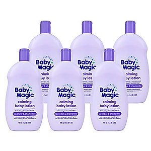 Baby Magic Calming Lotion 16.5oz, Lavender & Chamomile, 6 Count