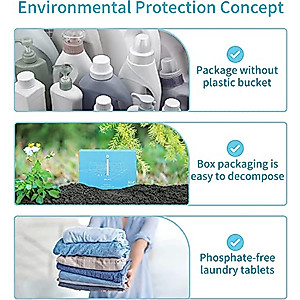 105 load 450 gram 1 pound Laundry Detergent Sheets, Compatible with Laundromat HE Machines and Laundry Basket,no Scent No Plastic Jug, Ecology, Eco-friendly, Zero Waste, Plastic Free, Quick Dissolve, Liquid free, Powder-free, Tiffany blue Great for Home,
