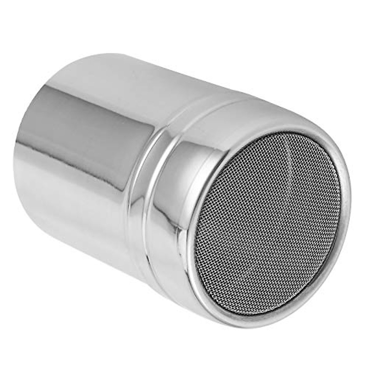 Stainless Steel Fine Mesh Powder Shaker， Fine Mesh Salt Sugar Shaker with Lid， Evenly Distribution Powder Sifter Dredger， Mulifunction Seasoning Shaker for Salt， Flour， Pepper， Cocoa(L)