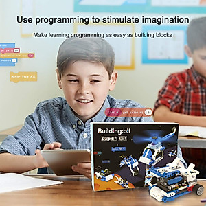 Yahboom Micro bit Building Block Robot Kit 16 in 1 STEM Projects DIY Science Educational Toys for Kids Age 10+ (Build-Super-Kit without Microbit)