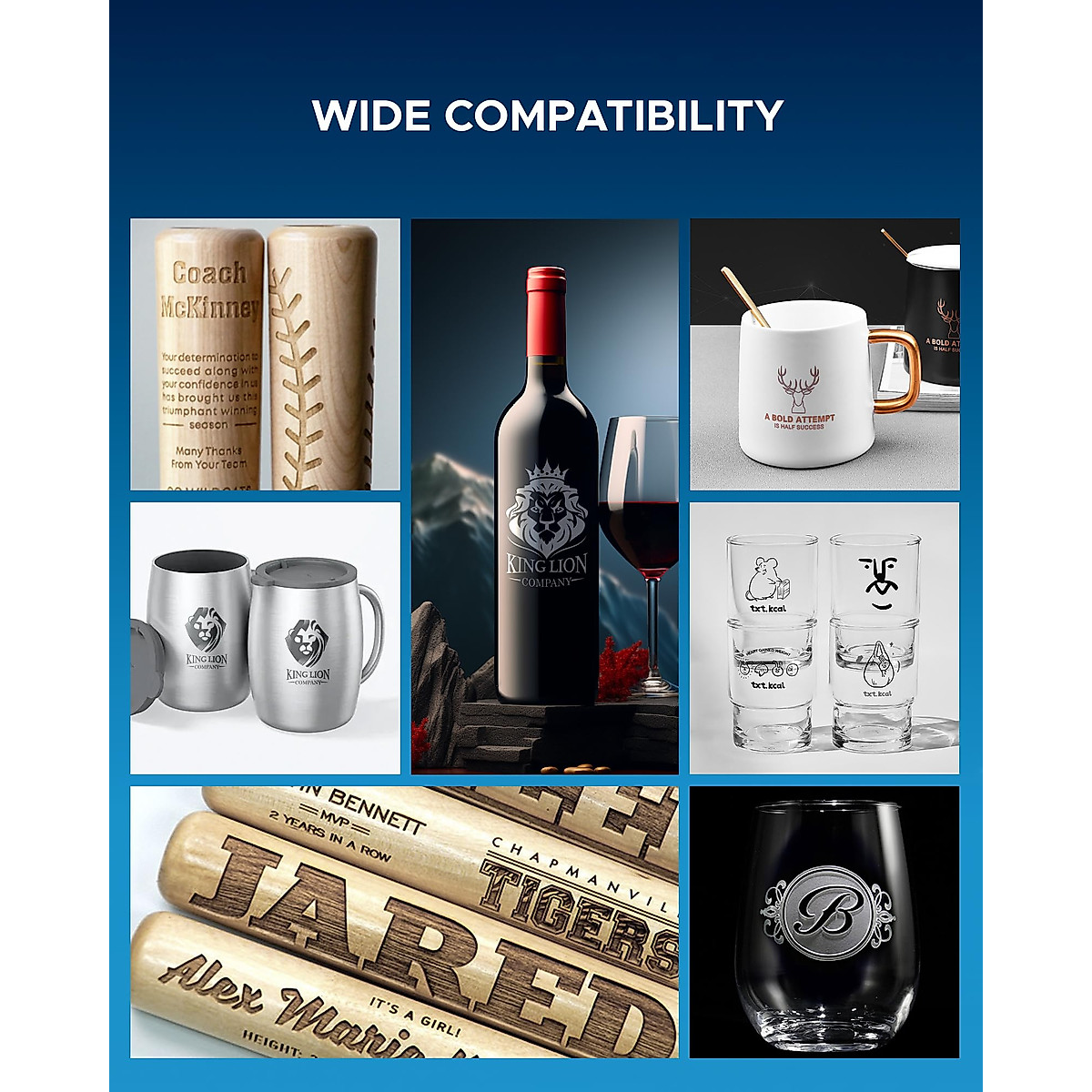 OMTech Laser Rotary Attachment with Nema 23 2-Phase Stepper Motor for 50W 60W 80W 100W 130W CO2 Laser Engraving Machines K40 Rotary Tool Accessory Kit for Wood Metal and More