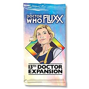 Looney Labs Doctor Who Fluxx: 13th Doctor Expansion – 2-6 Players – Card Games for Family – 5-30 Mins of Gameplay – Games for Family Game Night – Card Games for Kids & Adults Ages 8+ - English