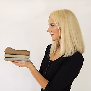 Sonder Leather Baby Changing Mat - Multipurpose Portable Waterproof Diaper Pad - Compact for Travel - Deluxe Leather Diaper Changer - Size 14" by 22" (Ivory)