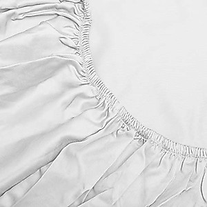 Martex Split King Sheet Set for Mattresses with Adjustable Bases, White, 5 Piece