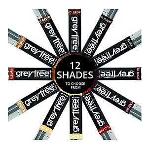 GREYFREE root touch-up hair mascara temporary gray roots concealer Light-Brown