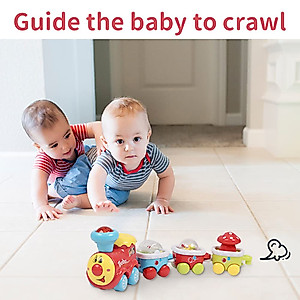 Toy Train Set, Toddler Musical Electric Trains Toy Set with Tracks Building Blocks, Preschool Learning Educational Toys Gift for 12 18 Months Kids 1 2 3 4 5 Year Old Boys Girls