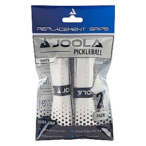 JOOLA Pickleball Paddle Grip Tape - White Replacement Grip Wrap for Pickleball Racket - Moisture Wicking Perforated Surface & Contoured Comfort Grip - Handle Wrap for Use with Small Grip & Overgrip