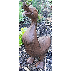 Full Bodied Cast Iron Duck Garden Figure