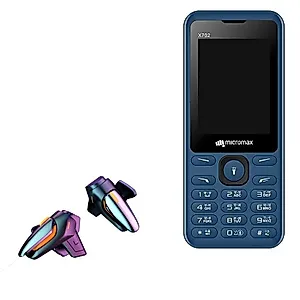 BoxWave Gaming Gear Compatible with Micromax X702 (Gaming Gear by BoxWave) - Touchscreen QuickTrigger, Trigger Buttons Quick Gaming Mobile FPS for Micromax X702 - Jet Black