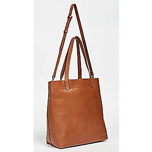 Madewell Women's Medium Transport Tote, English Saddle, Tan, Brown, One Size