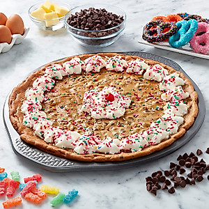 Chicago Metallic Everyday Non-Stick Pizza Crisper. Perfect for making homemade pizza, baking frozen treats reheating meals, and more