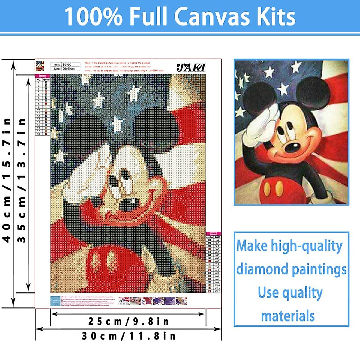 JAKI Diamond Painting Kits for Adults, DIY 5D Diamond Art Painting with Round Diamonds Full Drill Gem Art Painting Kit for Home Wall Decor (12x16inch/30×40cm)
