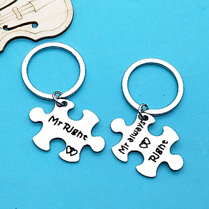 Gay Couple Gifts Keychain Gay Pride Gift Mr Right Mr always Right Keychain Set LGBT Gift Anniversary Keychain Valentines Day Gifts Christmas Birthday Gifts Gay Gift for Men