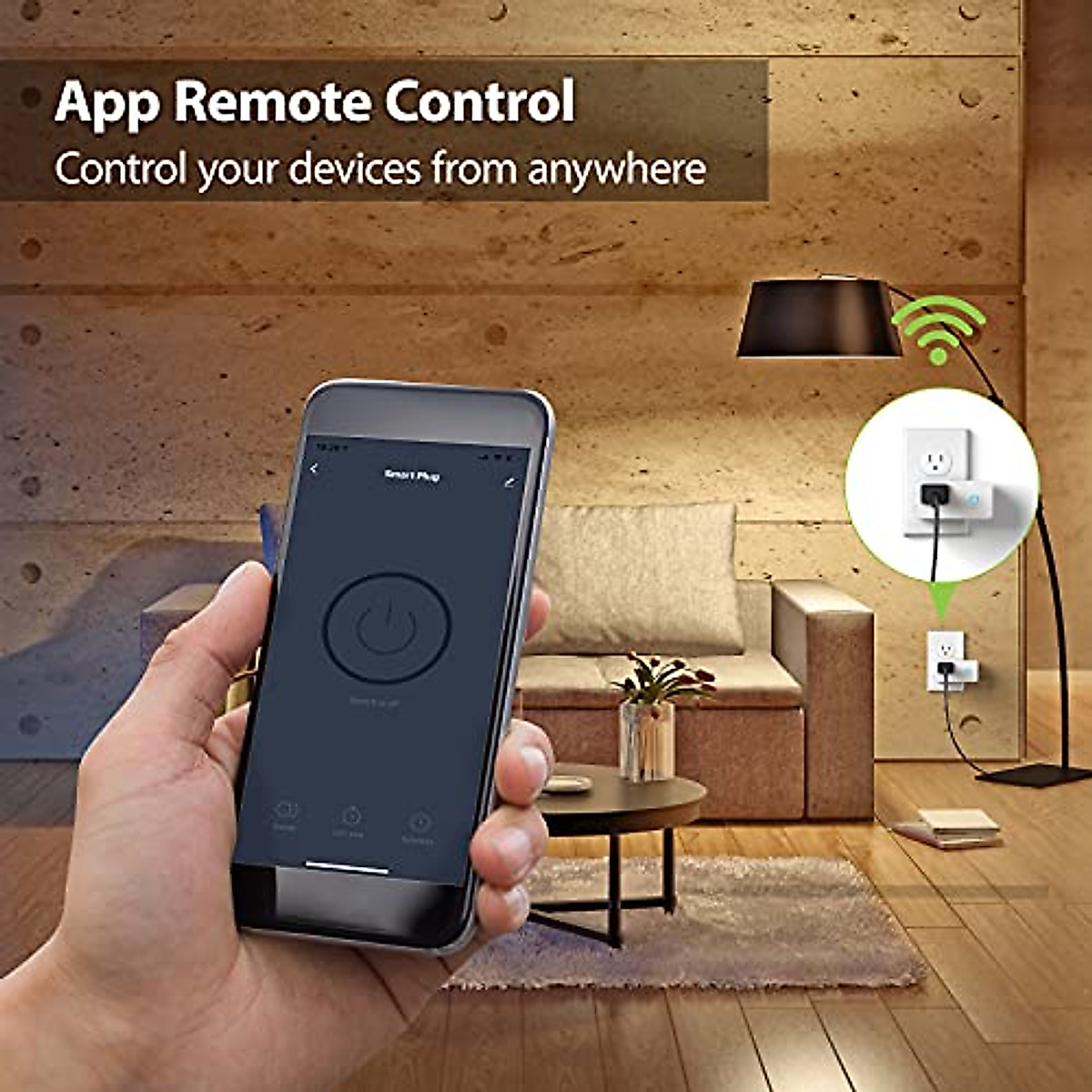 BN-LINK WiFi Heavy Duty Smart Plug Outlet, No Hub Required with Timer Function, White, Compatible with Alexa and Google Assistant, 2.4 Ghz Network Only (4 Pack)