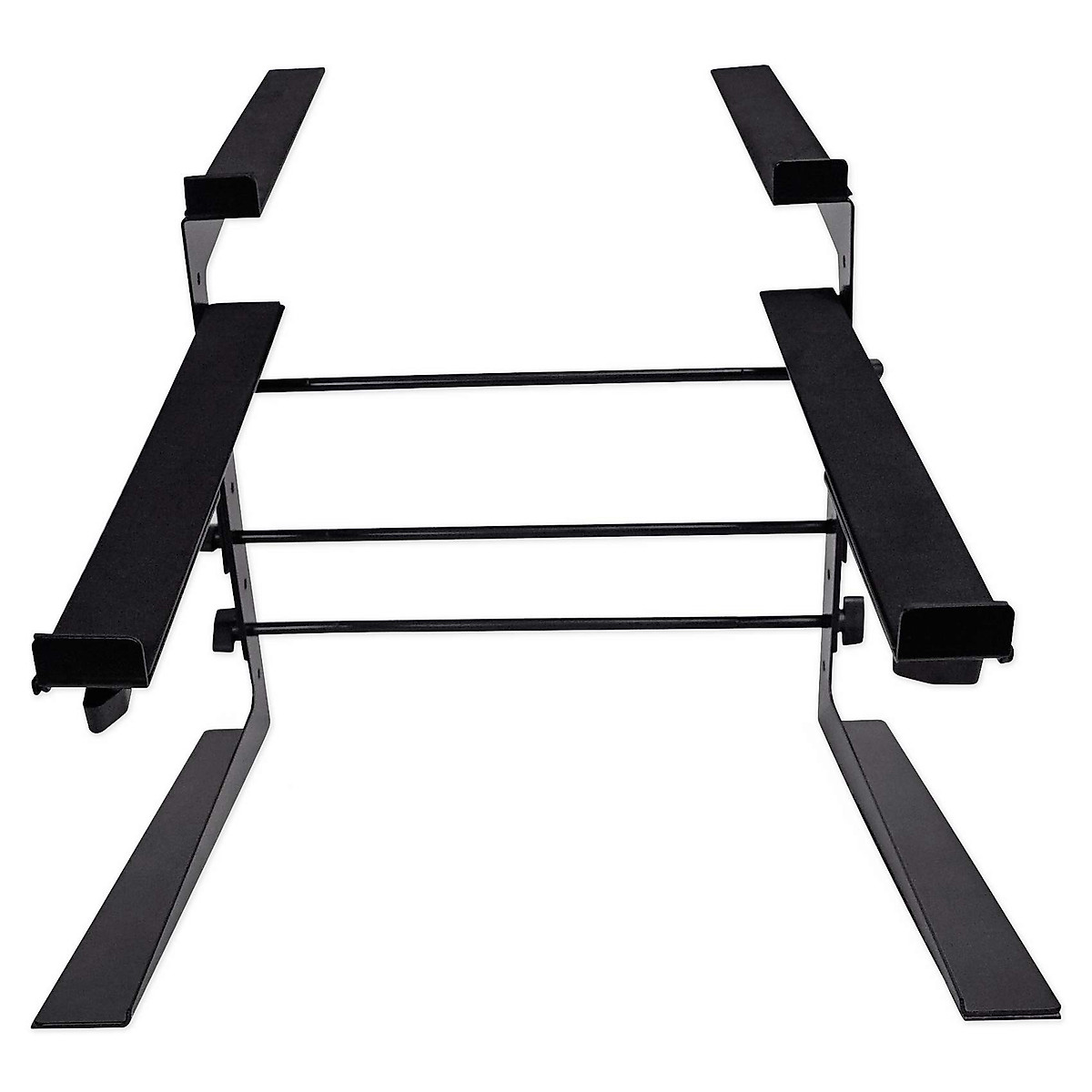 Rockville Rock2d2 Adjustable Dual Shelf DJ Controller Midi Keyboard Laptop Stand